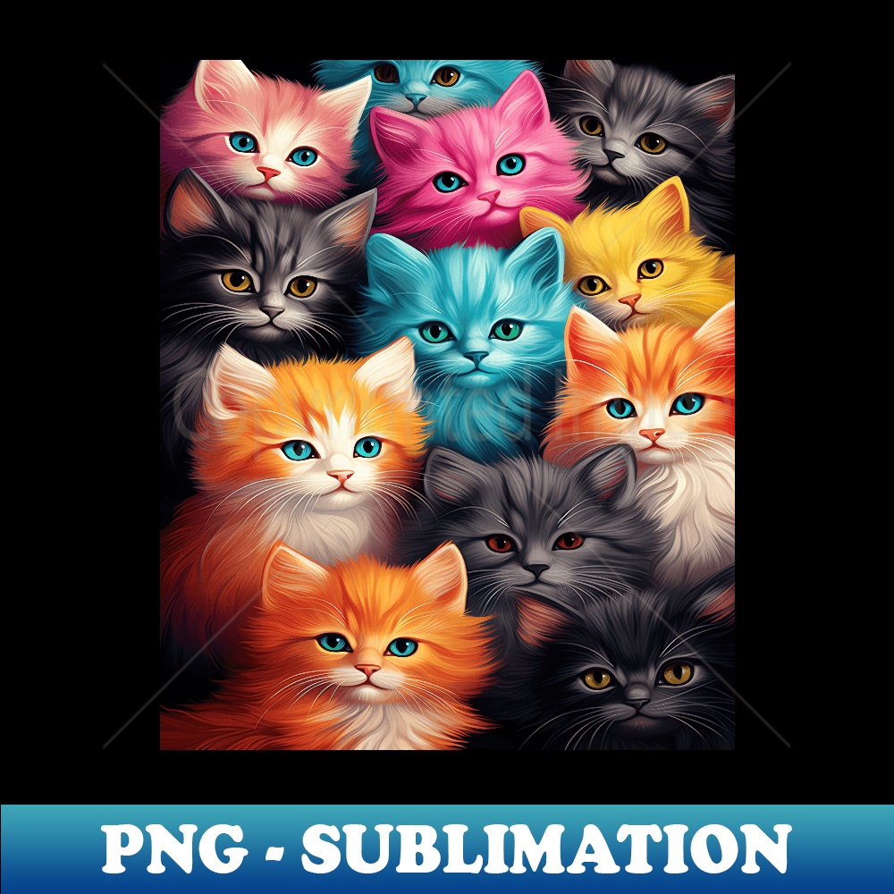 Funny Cat many cats Cute Kawaii Cat Cute eyes many kittens - - Inspire ...