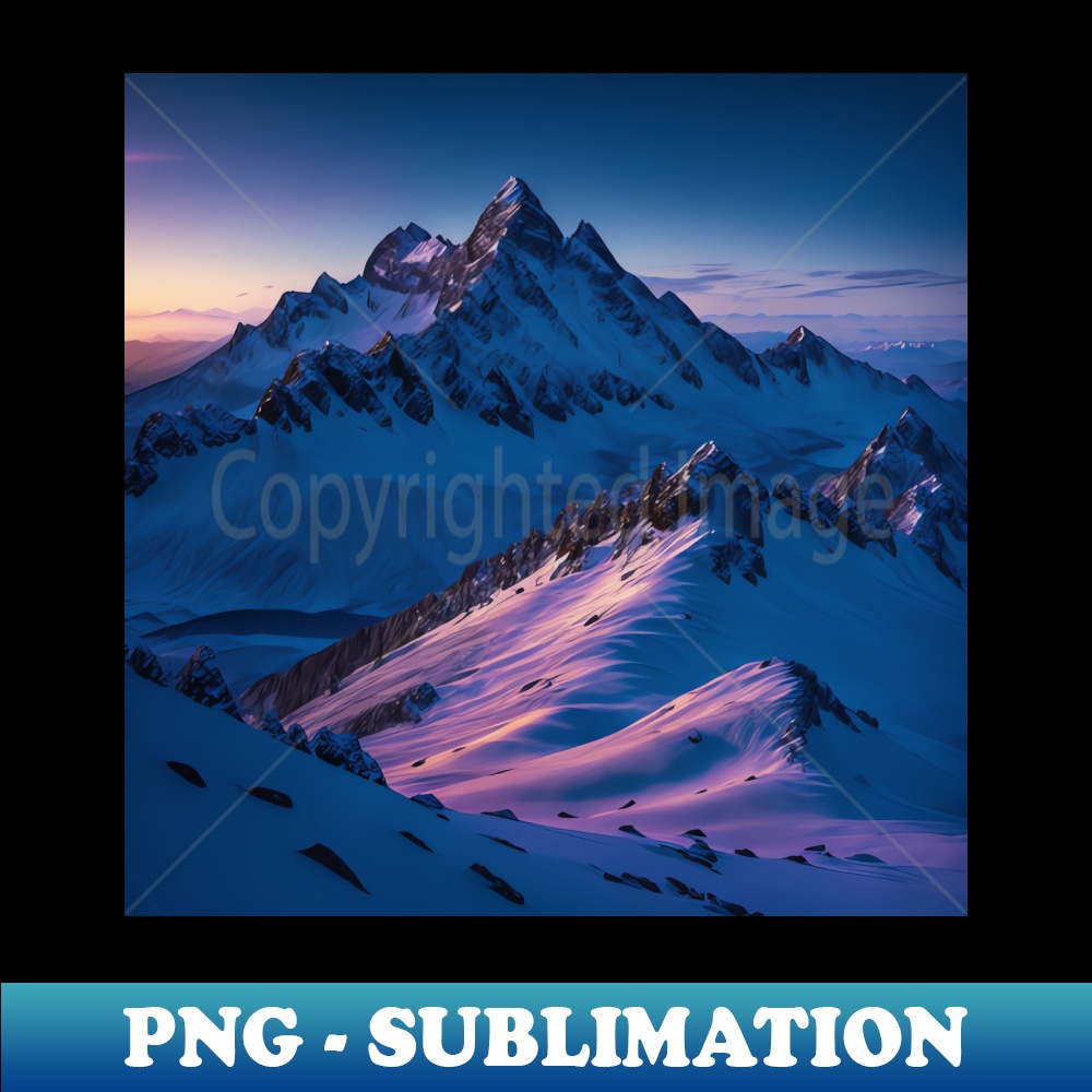 A Snow-Covered Summit with a View of Other Peaks in the Dist | Inspire ...