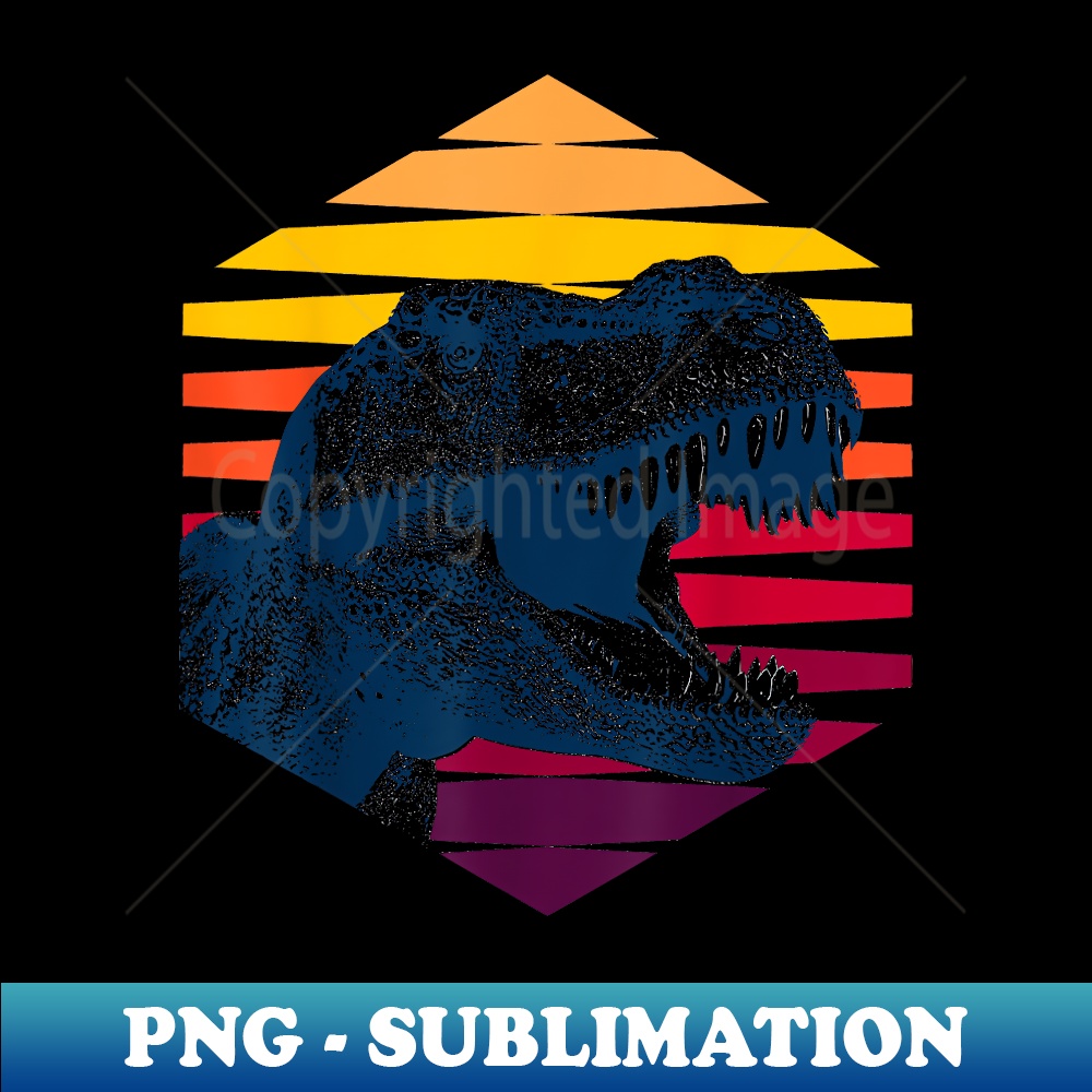 Retro Vintage Rex Tyrannosaurus Rex Hexagon Dinosaurus - Dig - Inspire ...