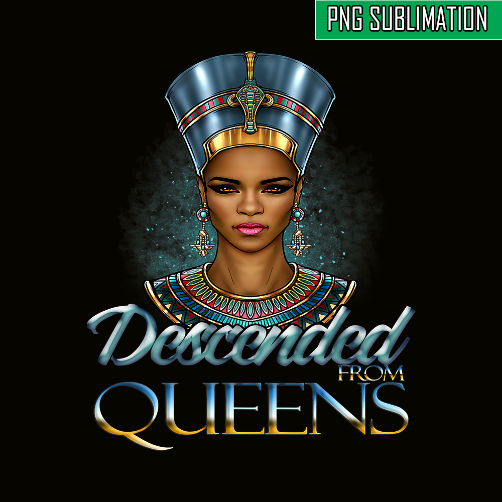 Desconded Queen PNG, Black Queen PNG, Magic Egypt PNG - Inspire Uplift