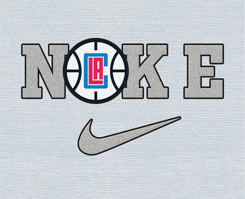 Nike LA Clippers Svg, Stitch Nike Embroidery Effect, NBA Log - Inspire ...