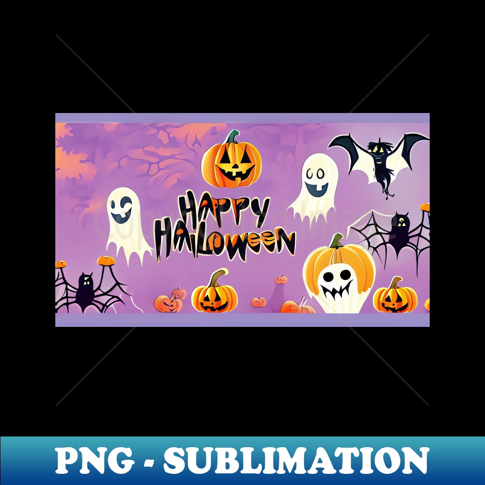 Halloween Background with Pumpkins Ghosts Bats and Spiders - | Inspire ...