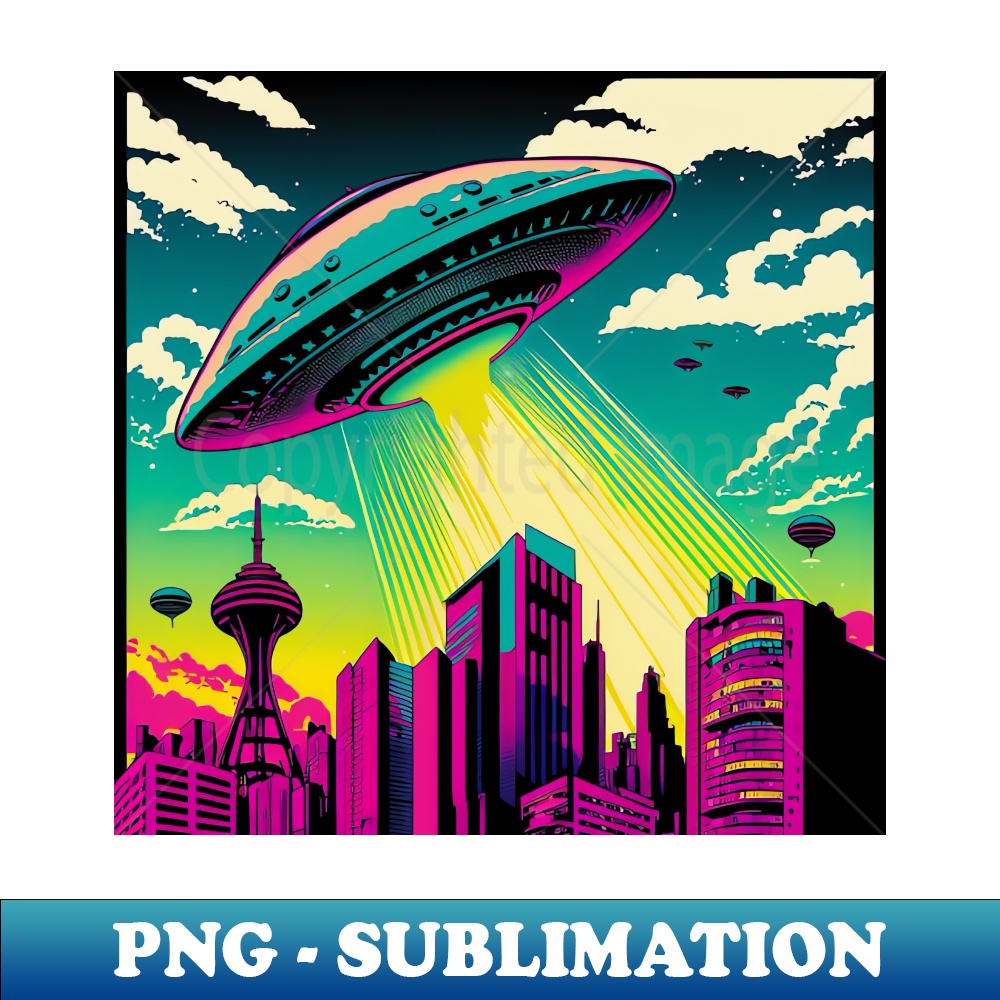 UFO Abduction - PNG Sublimation Digital Download - Create wi | Inspire ...