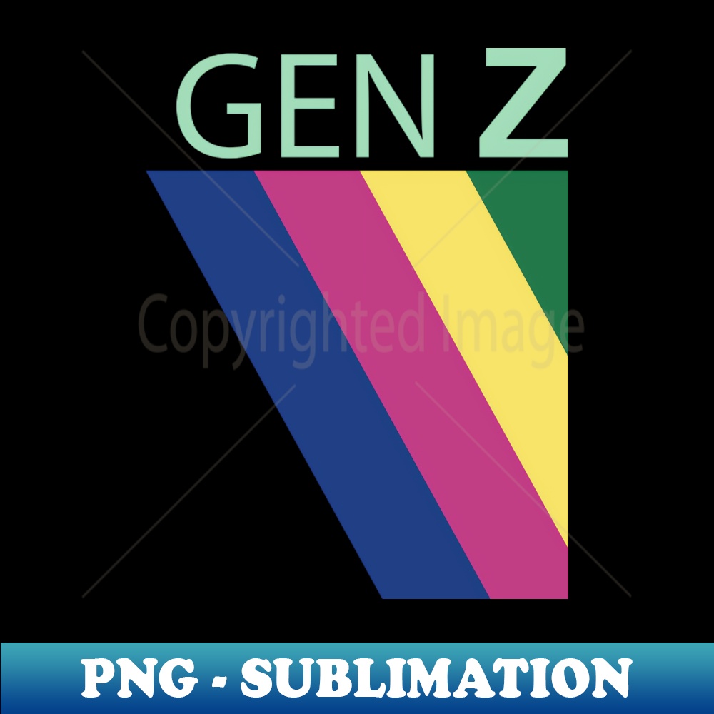 cute striped pattern colorful generation z gen z and proud e | Inspire ...