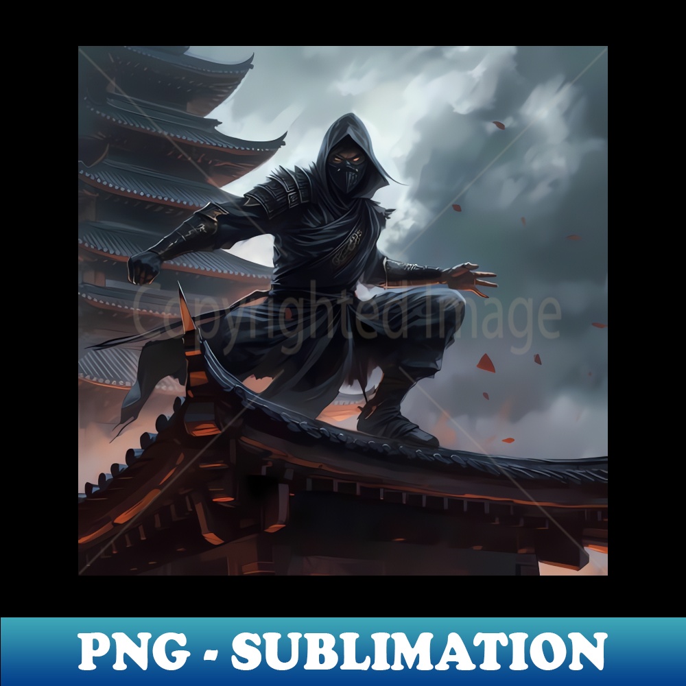 Anime Black Ninja on silence - Exclusive Sublimation Digital - Inspire ...