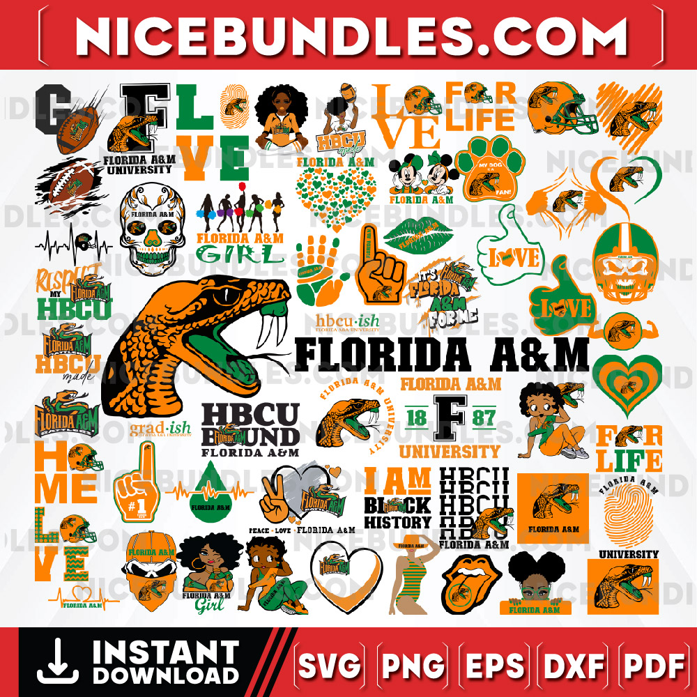 57 Files Famu Rattlers Team Bundles Svg, Famu Rattlers SVG, | Inspire ...