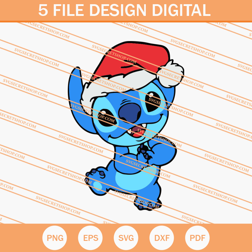 Stitch Santa Hat Svg - Inspire Uplift