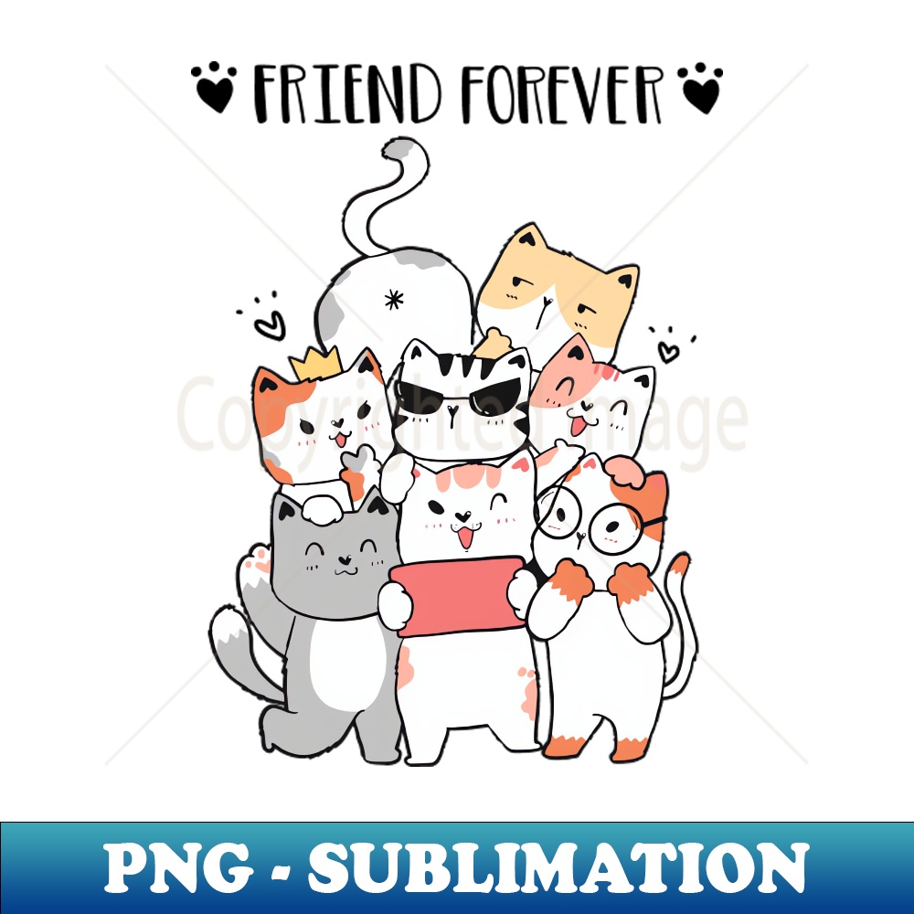 cute cat friend gang best friend forever cat friend take sel | Inspire ...