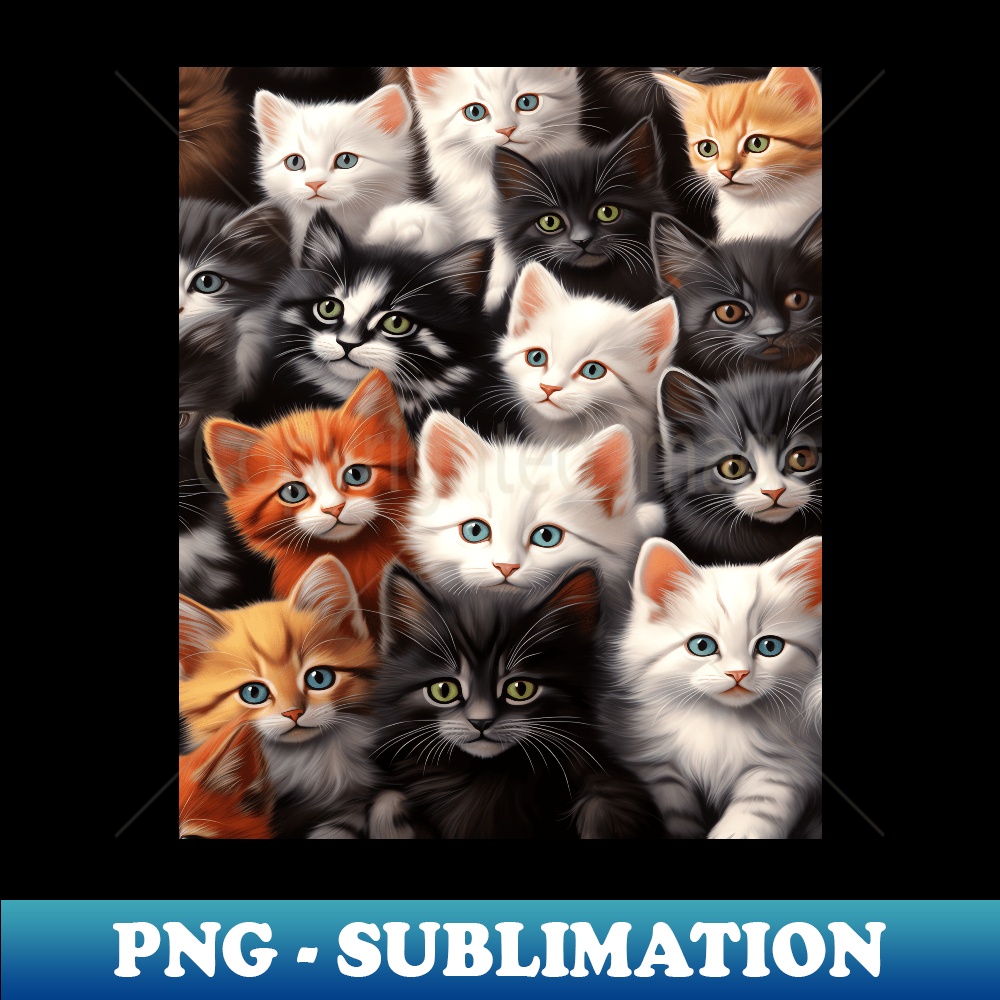 Funny Cat many cats Cute Kawaii Cat Cute eyes many kittens - - Inspire ...