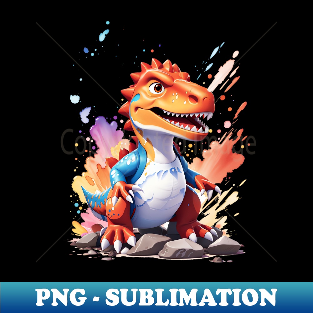 Cute Colorful Tyrannosaurus Rex T-Rex - PNG Transparent Subl | Inspire ...