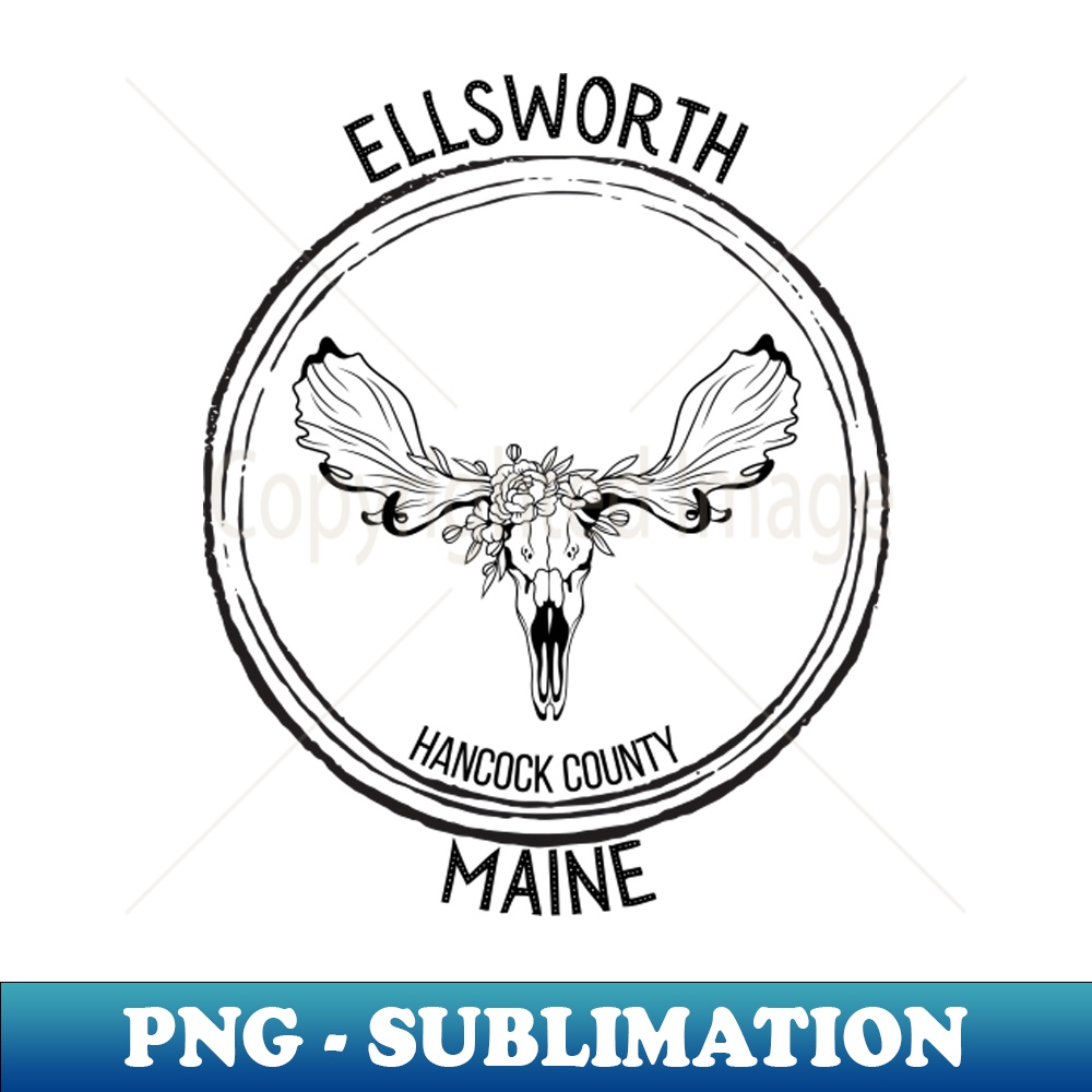 Ellsworth Maine Moose - Signature Sublimation PNG File - Unl | Inspire ...