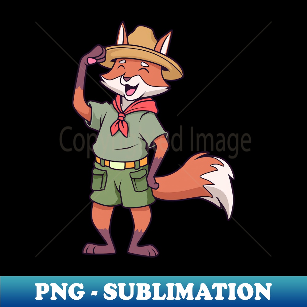 Cartoon fox is scout - Instant Sublimation Digital Download | Inspire ...