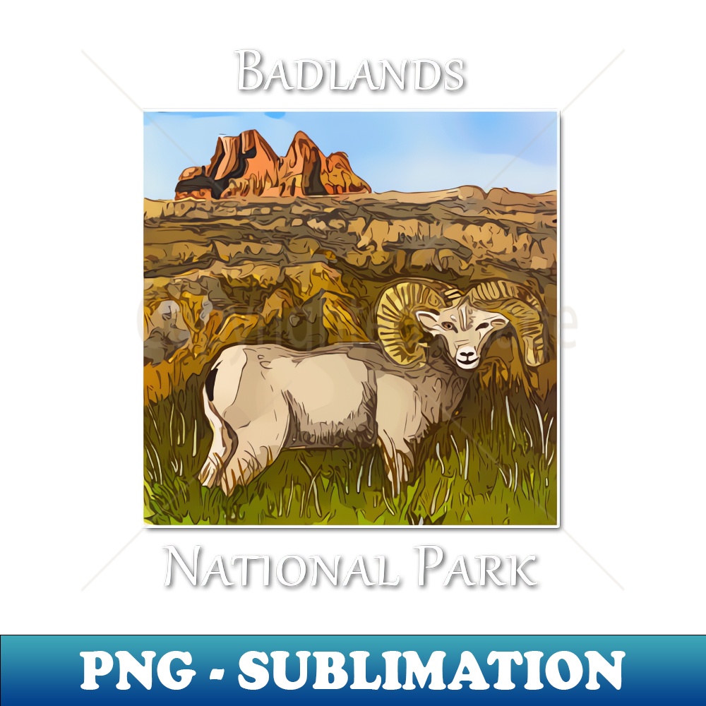 Badlands National Park with Bighorn Sheep - Exclusive PNG Su | Inspire ...