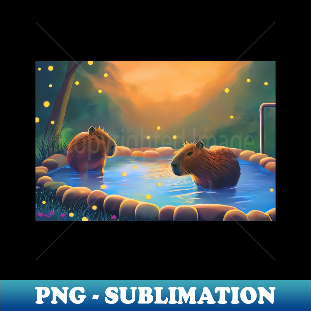 capybara sunrise - Premium Sublimation Digital Download - En | Inspire ...