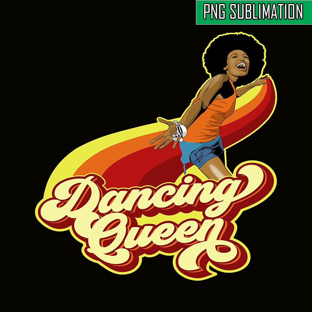 Dancing Queen PNG, Retro Dance PNG, Fabulous Queen PNG | Inspire Uplift