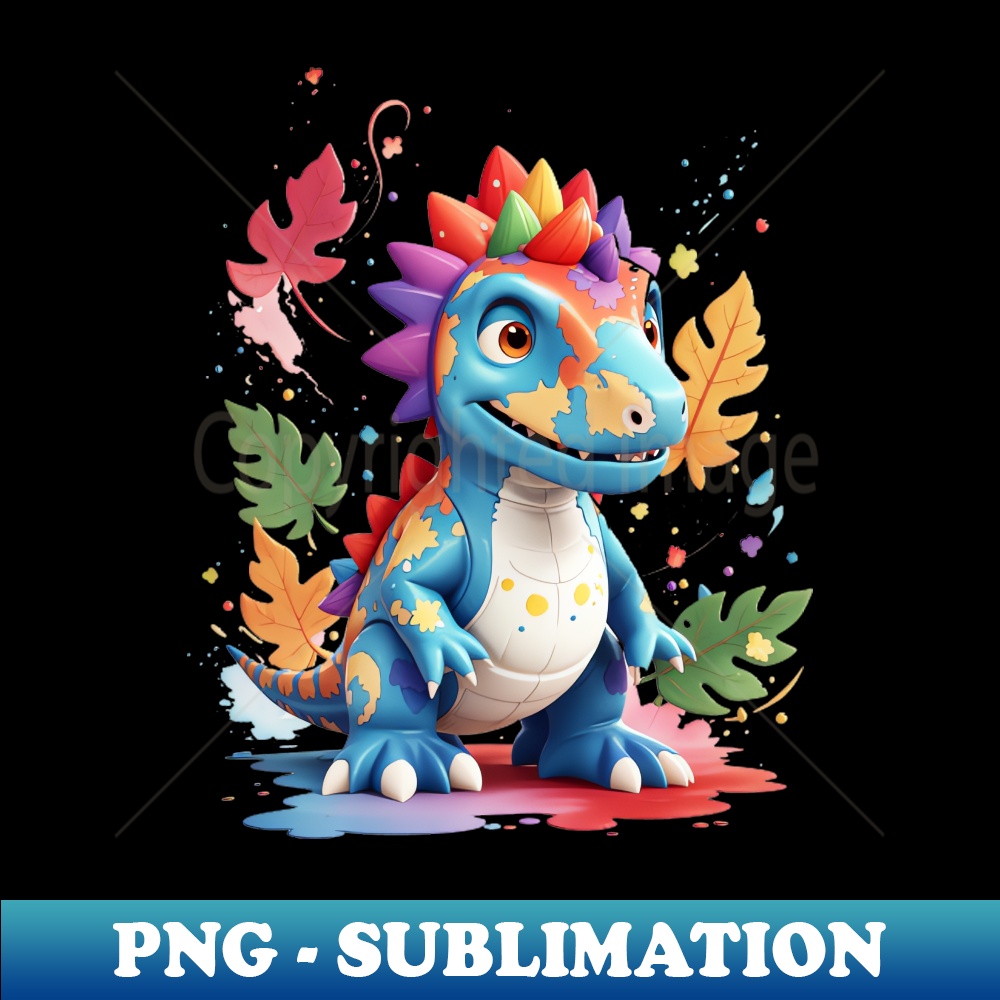 Cute Colorful Tyrannosaurus Rex T-Rex - High-Resolution PNG - Inspire ...