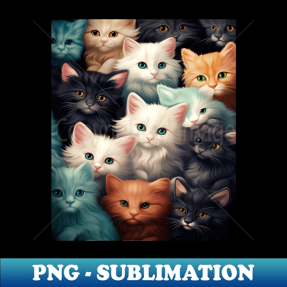 Funny Cat many cats Cute Kawaii Cat Cute eyes many kittens - - Inspire ...
