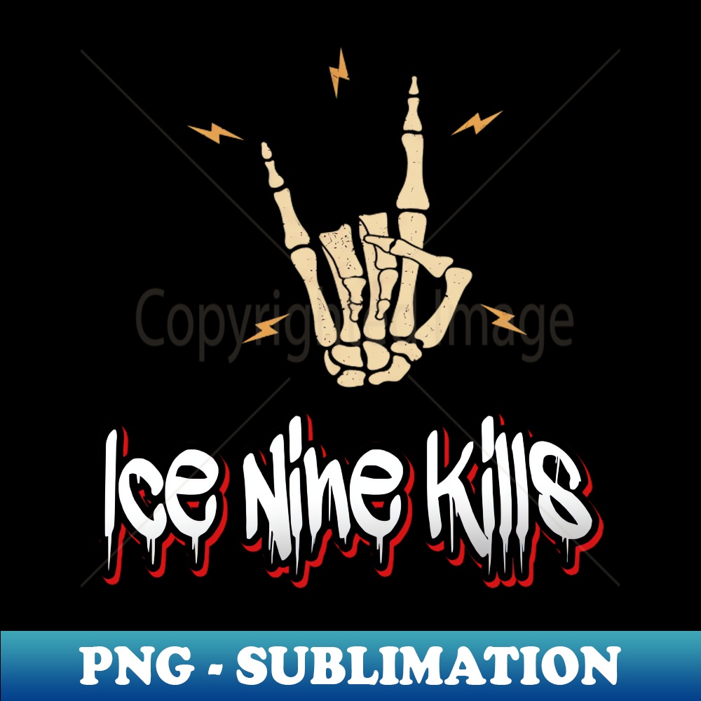 Skeleton - ice nine kills - Vintage Sublimation PNG Download | Inspire ...