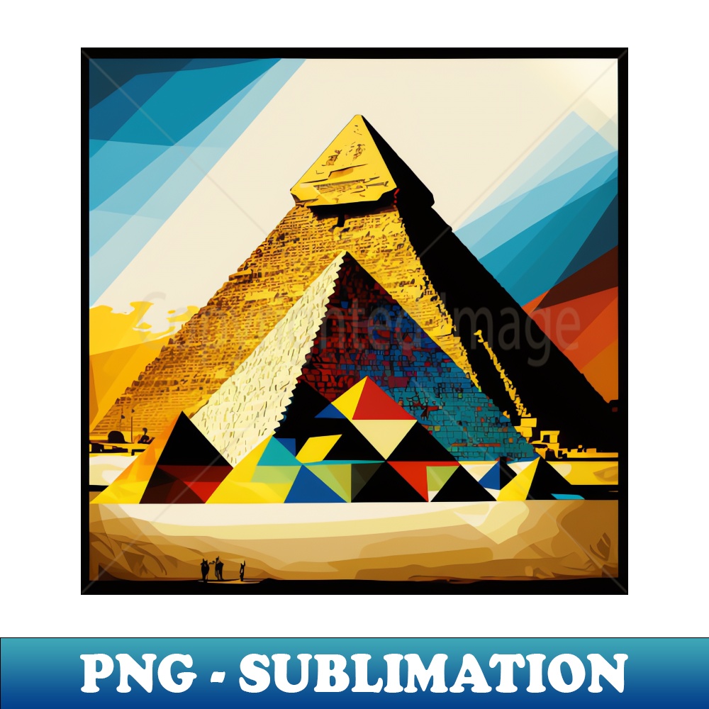 Evolving Pop Art Pyramid - Vintage Sublimation PNG Download | Inspire ...