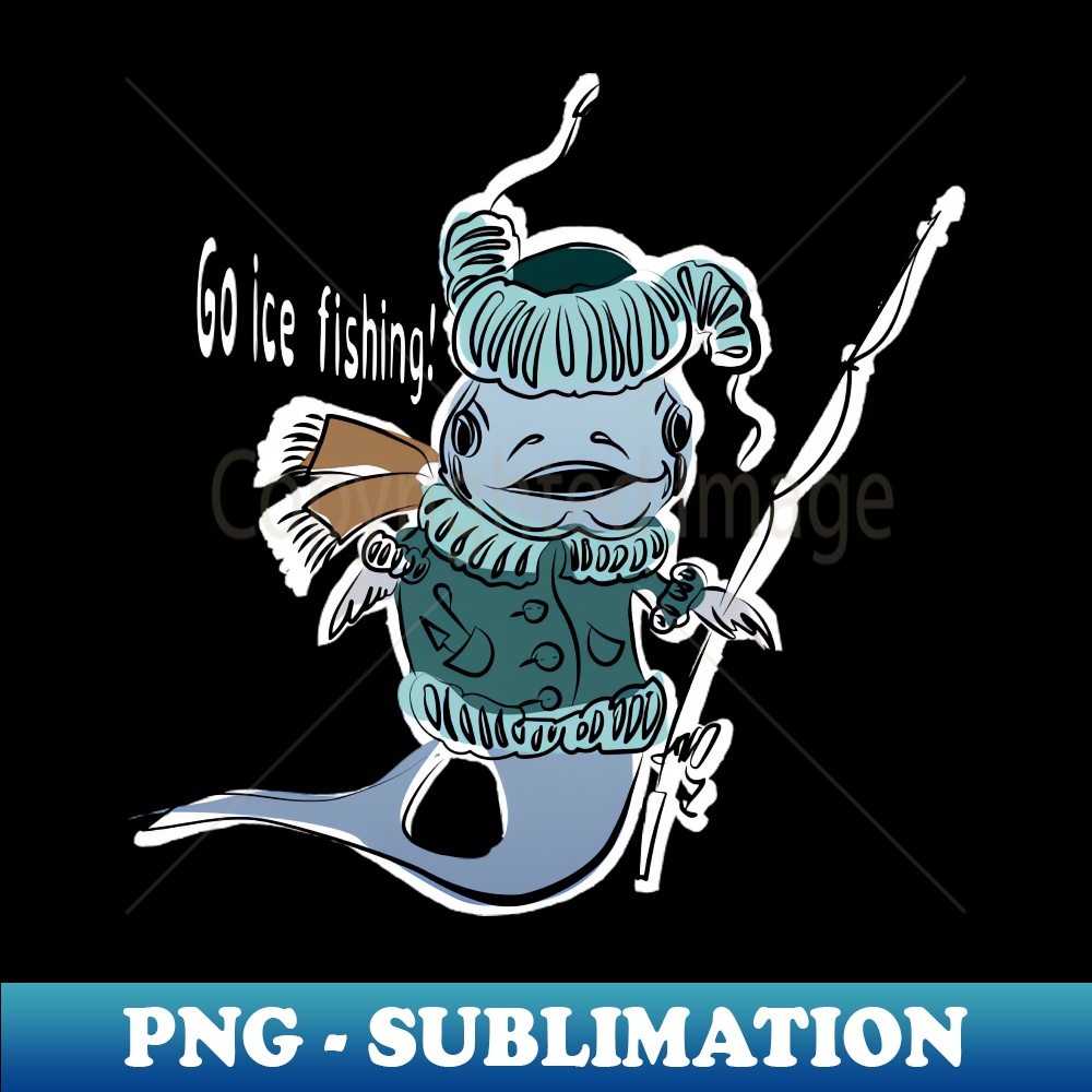 Fish Angler go fishing - High-Resolution PNG Sublimation Fil | Inspire ...