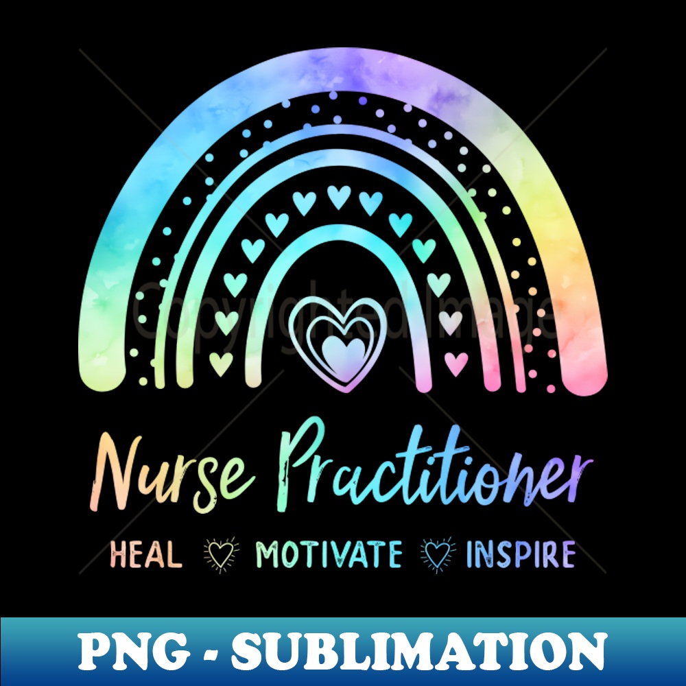 Nurse Practitioner NP Watercolor Rainbow Nursing - Instant S | Inspire ...