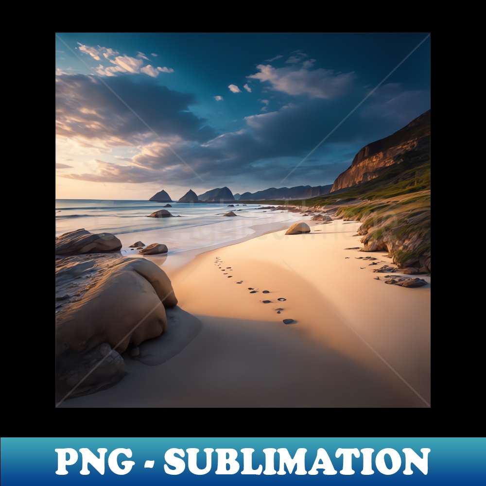 A Breathtaking Beach Landscape Featuring a Pristine Sandy Be | Inspire ...