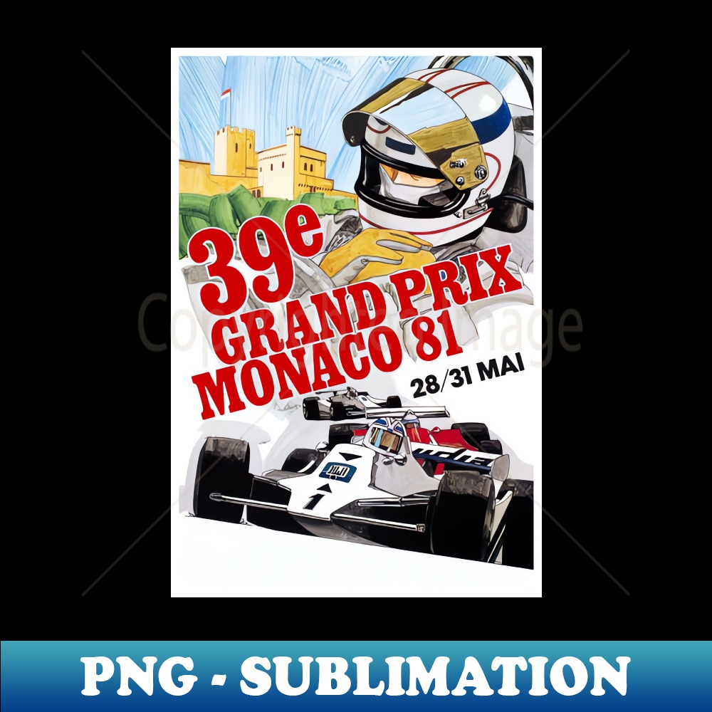Monaco Vintage 1981 Grand Prix Auto Road Racing Advertising - Inspire ...