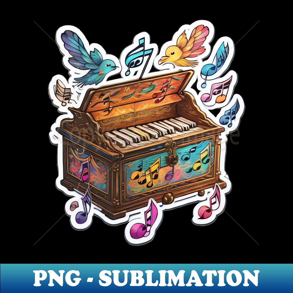 Old style music box - PNG Transparent Sublimation Design - U - Inspire ...