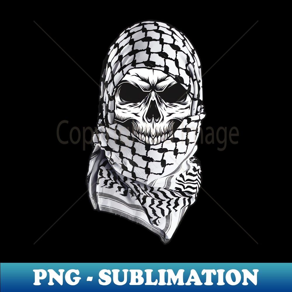 Free Palestine Arabic Skull Shemagh Palestinian Freedom Kufi - Inspire ...