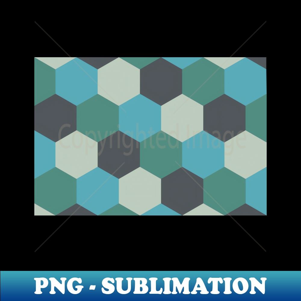 Dark and light green shades hexagon geometric pattern - Vint | Inspire ...