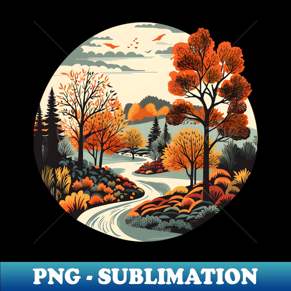 Autumn Storybook Illustration - PNG Transparent Sublimation - Inspire ...