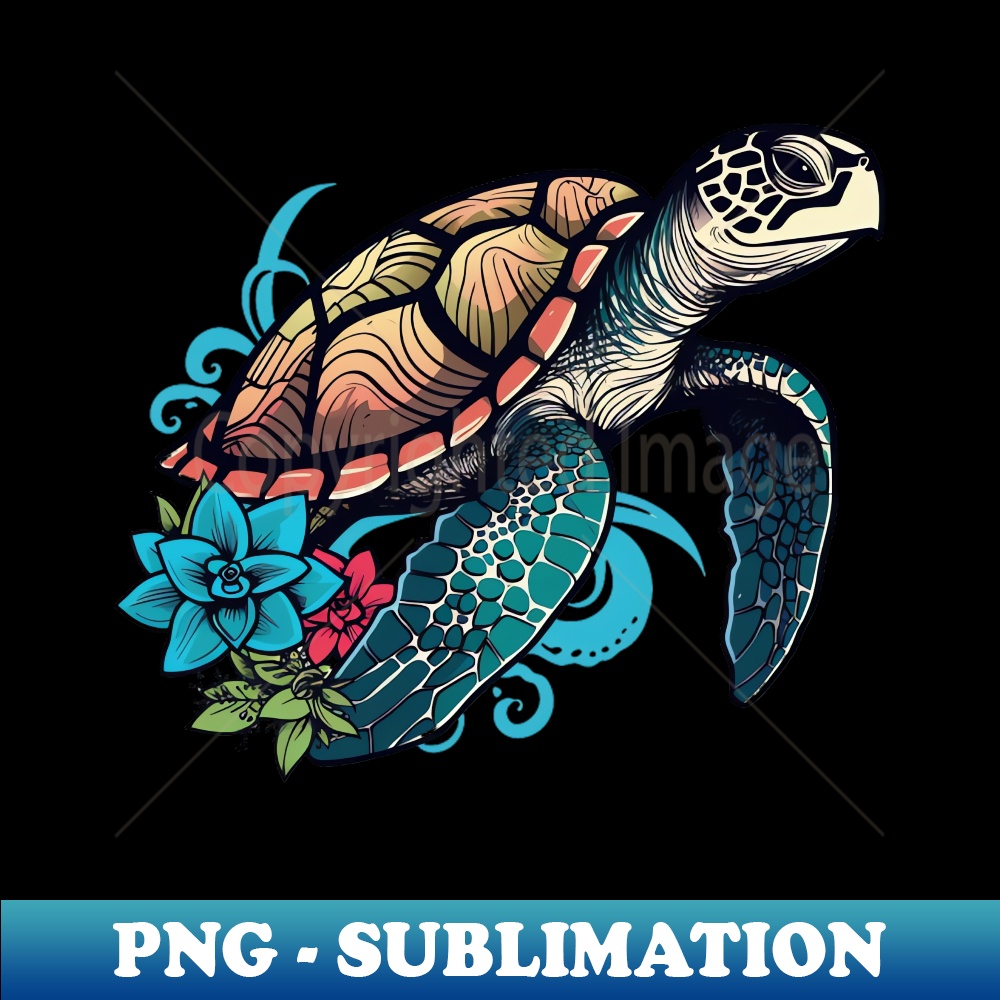 Topical Turtle - Exclusive Sublimation Digital File - Perfec | Inspire ...