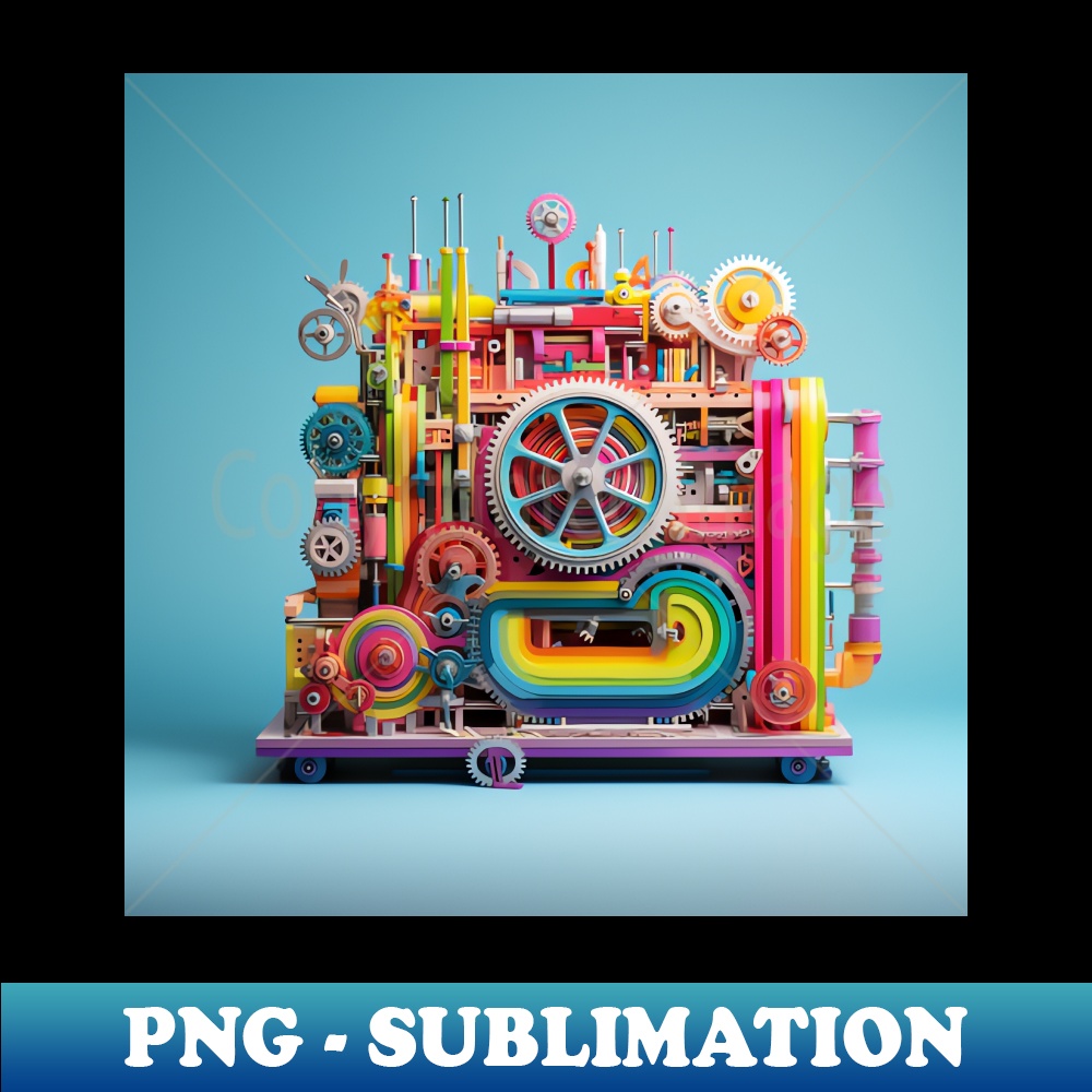 A rainbow making machine - PNG Transparent Sublimation File | Inspire ...