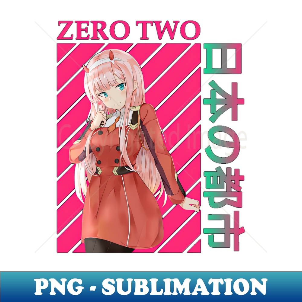 Zero Two Darling In The Franxx - PNG Transparent Sublimation - Inspire ...
