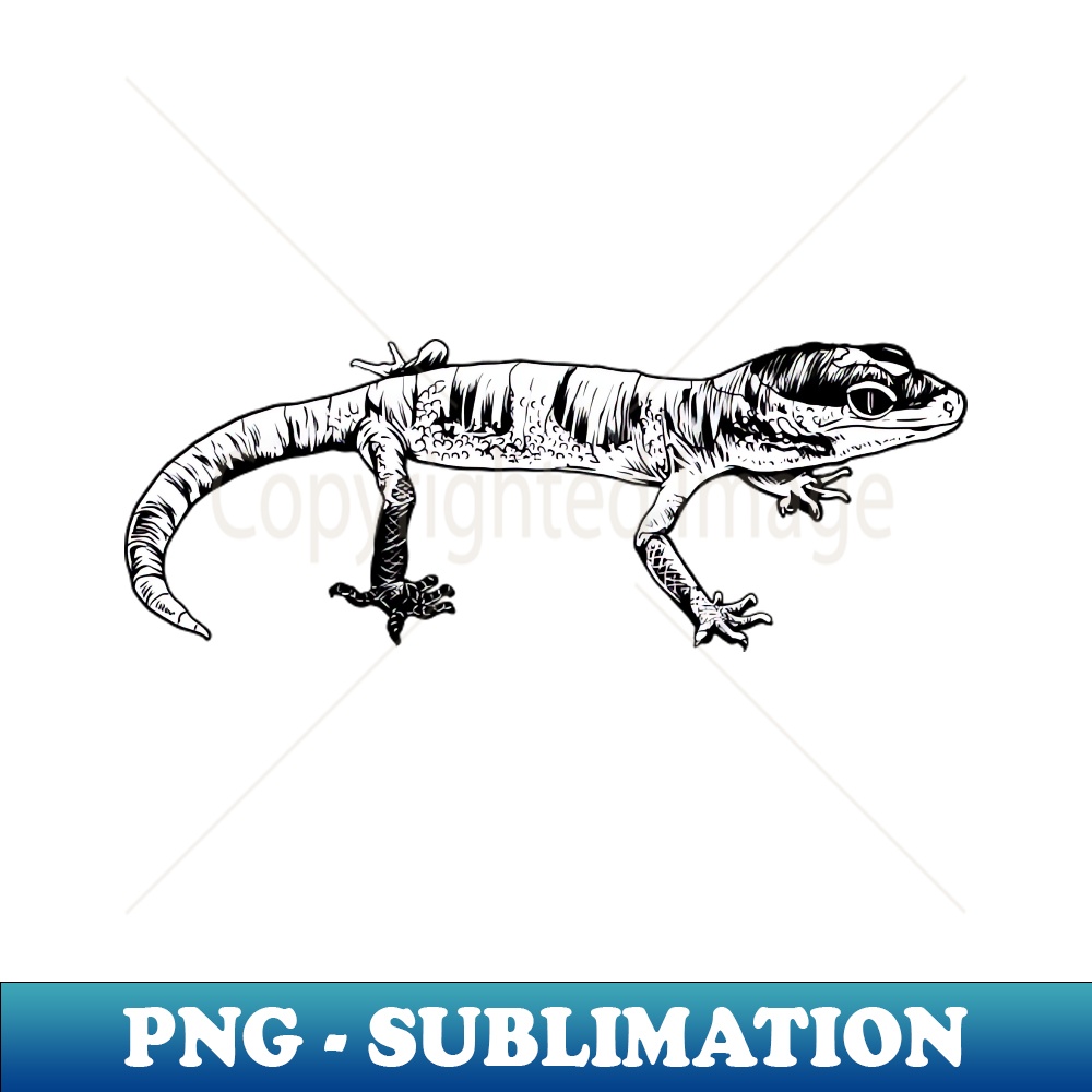Black and white drawing - Gecko - Digital Sublimation Downlo - Inspire ...