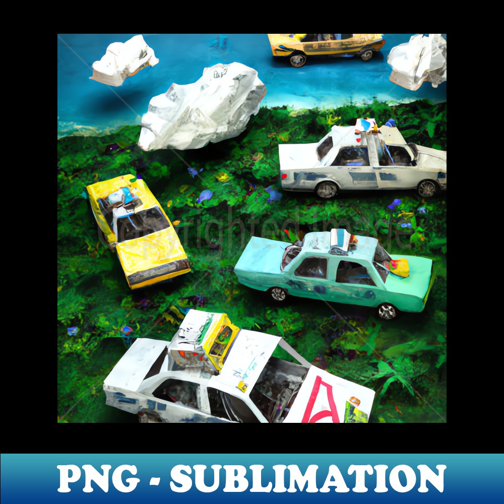 Used Paper Taxis Lucy In the Sky Inspired - PNG Transparent | Inspire ...
