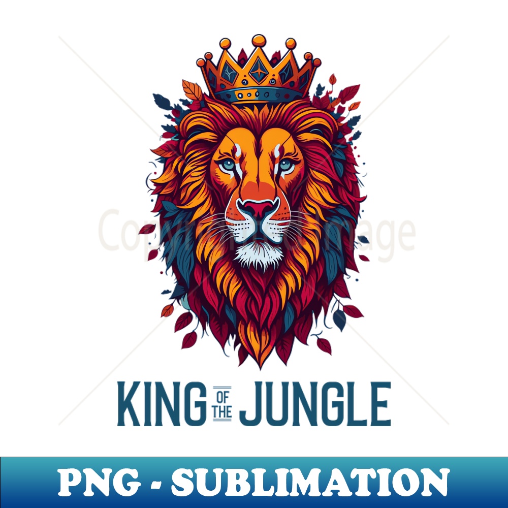 Lion King - Retro PNG Sublimation Digital Download - Perfect - Inspire Uplift