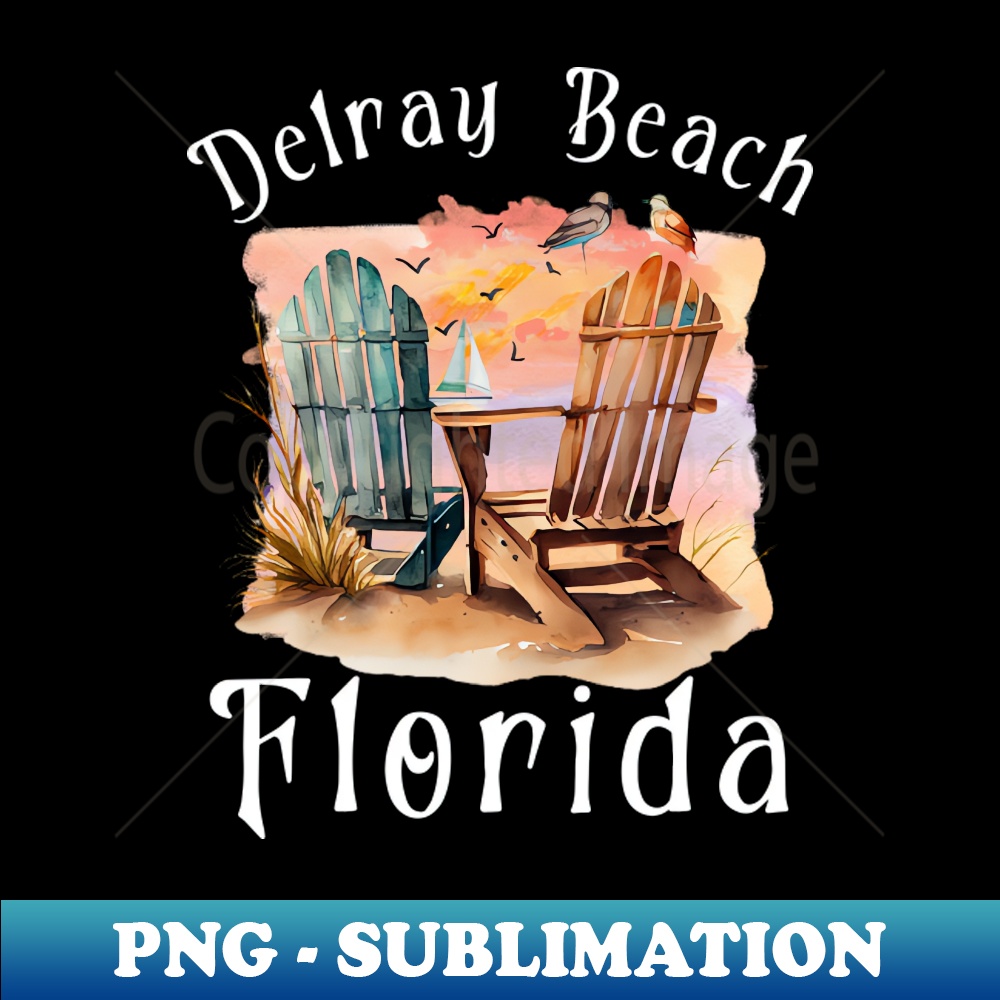 Delray Beach Florida - Special Edition Sublimation PNG File | Inspire ...
