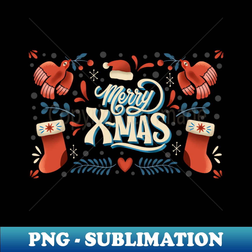 Merry X-mas - Exclusive PNG Sublimation Download - Stunning | Inspire ...
