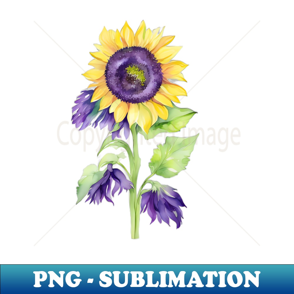 Purple Sunflower - Professional Sublimation Digital Download - Inspire ...