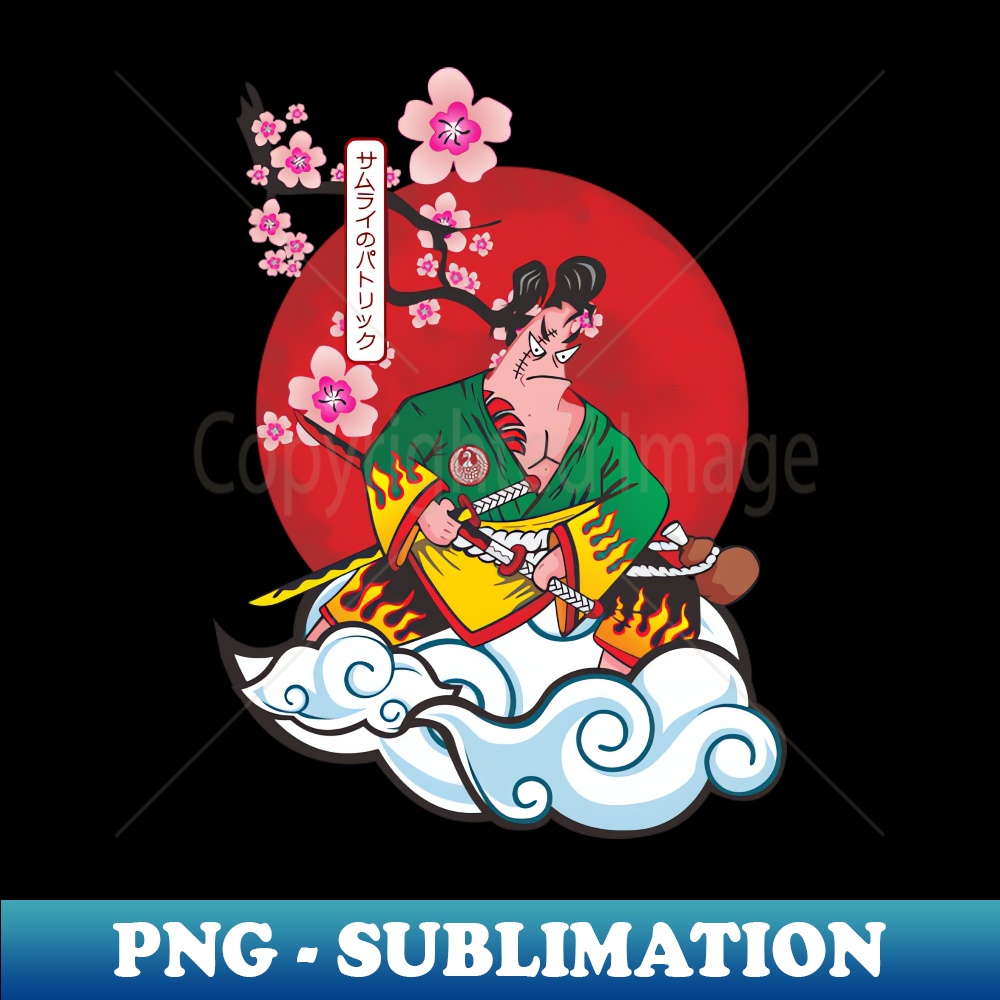 Japanese Patrick Samurai Style - Decorative Sublimation PNG - Inspire ...