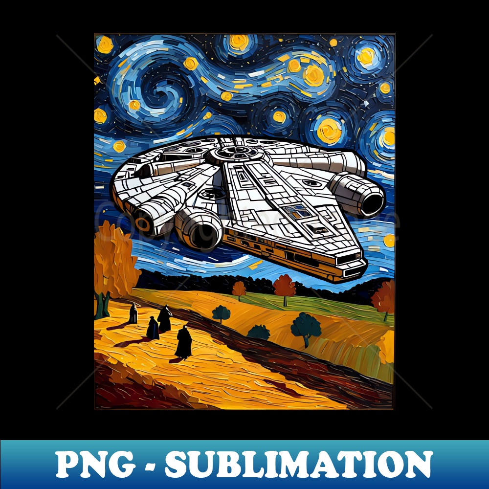 Star Wars Fall Starry Night - Retro PNG Sublimation Digital | Inspire ...