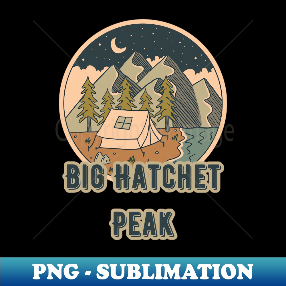 Big Hatchet Peak - High-Resolution PNG Sublimation File - Ca | Inspire ...