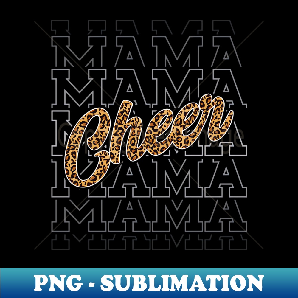 Cheer Mama Leopard Print Cheerleader Mom - PNG Transparent D - Inspire ...