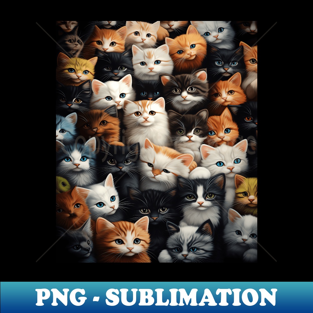 Funny Cat many cats Cute Kawaii Cat Cute eyes many kittens - | Inspire ...