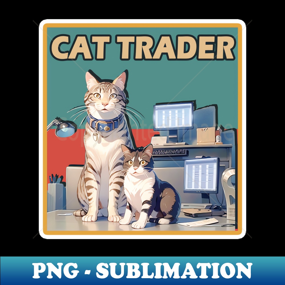 Cat Trader - Artistic Sublimation Digital File - Perfect for | Inspire ...