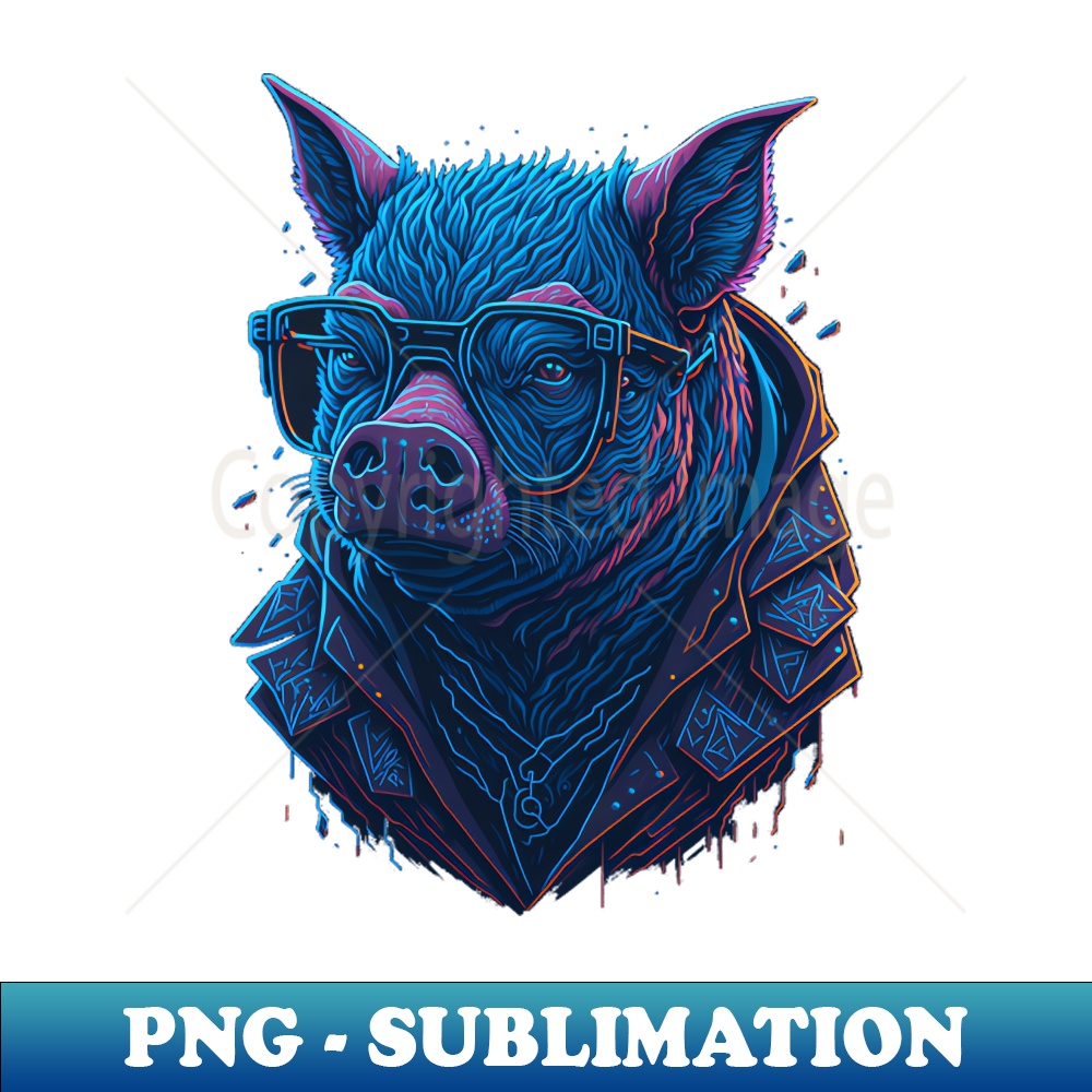 Smart pig with glasses - Digital Sublimation Download File - | Inspire ...