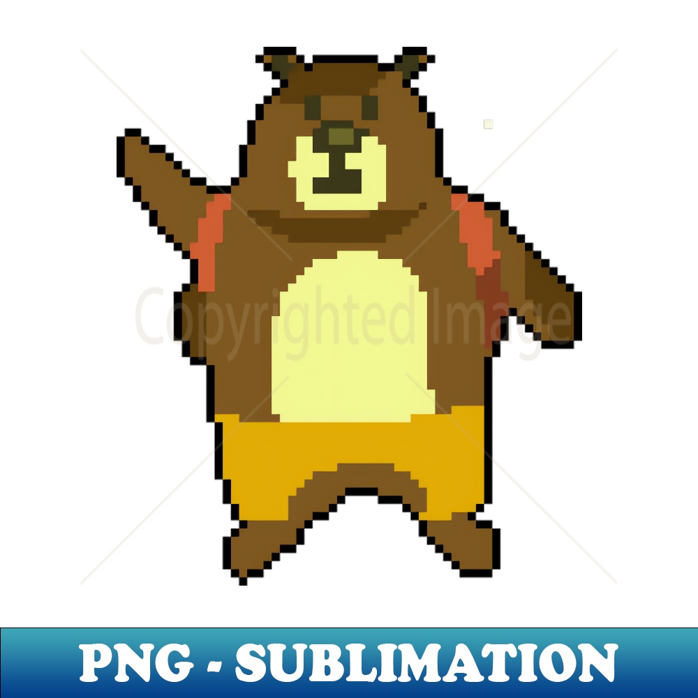 Bear Necessities Pixel Art Bear Design for Nature-Inspired F | Inspire ...
