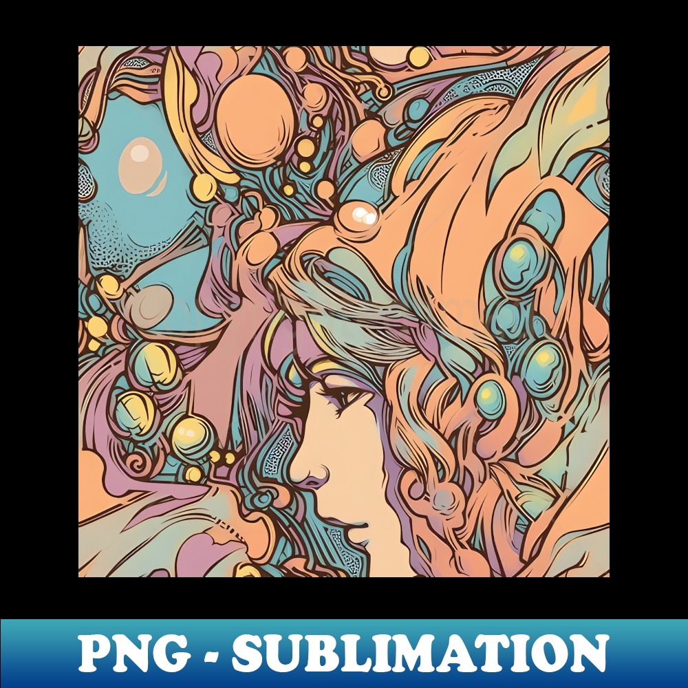 Pearl and long-haired greek mythology goddess close-up patte | Inspire ...