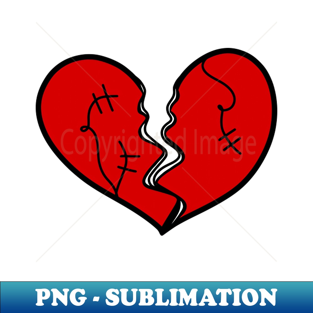 Broken Heart with Stitches Angsty Cartoon made by EndlessEmp | Inspire ...